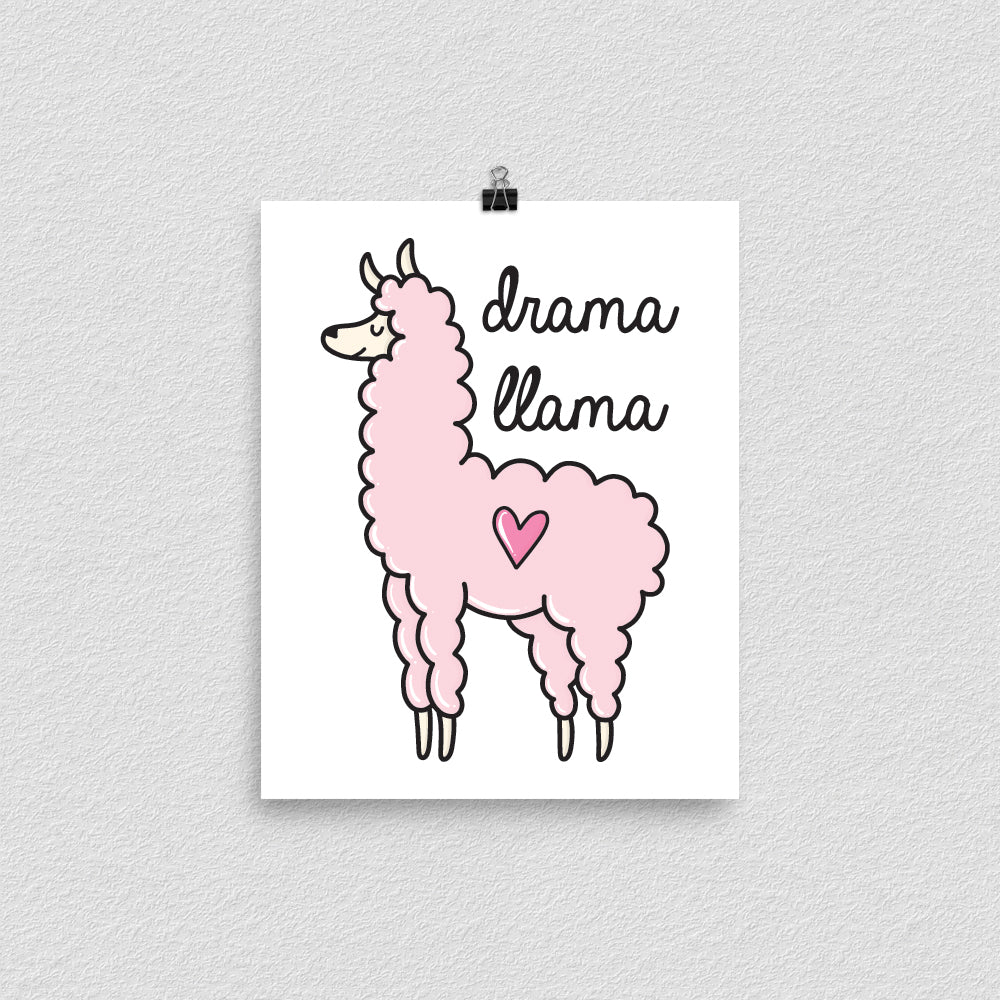 Drama Llama Print | Paper Sonata