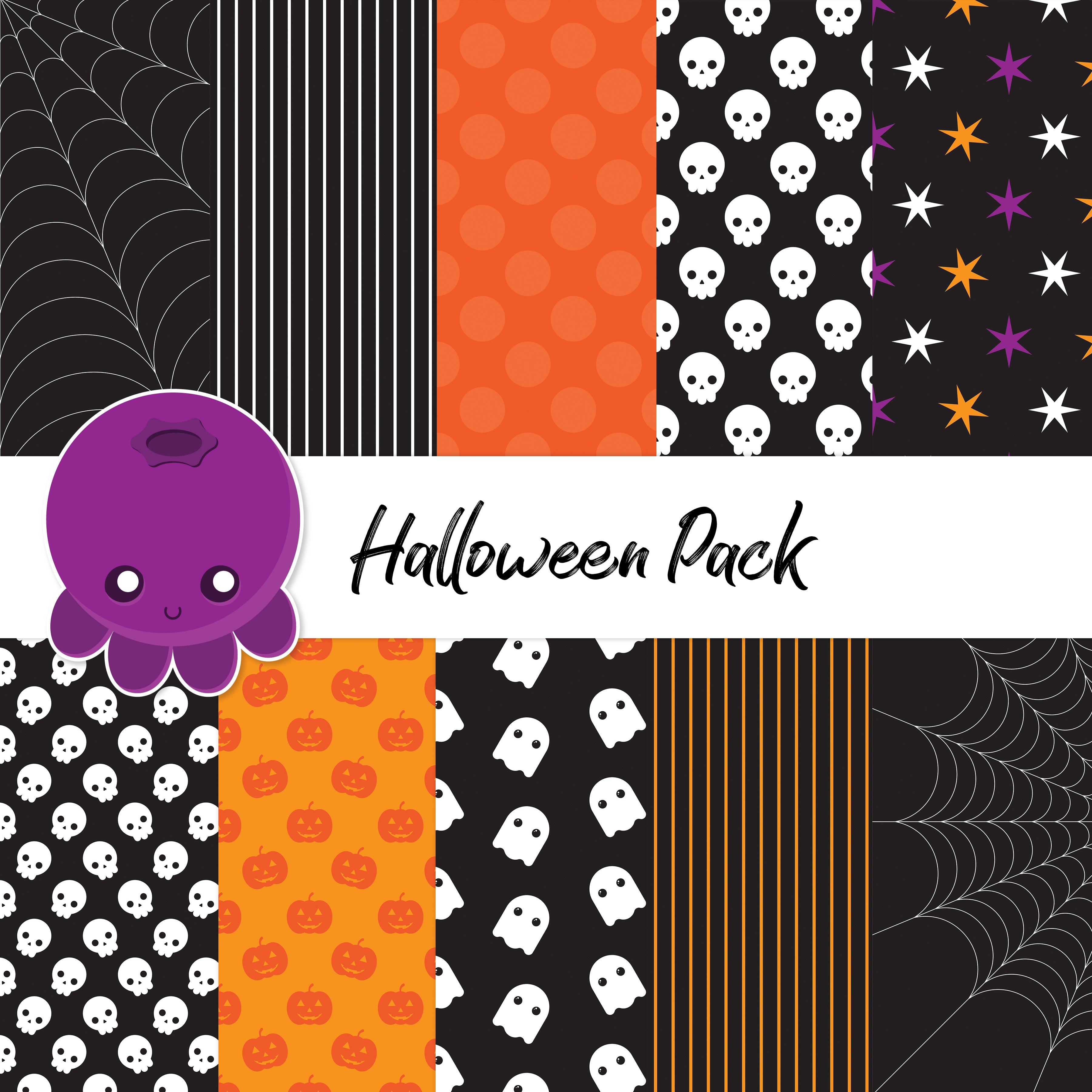 Halloween Pack Digital Paper – Paper Sonata