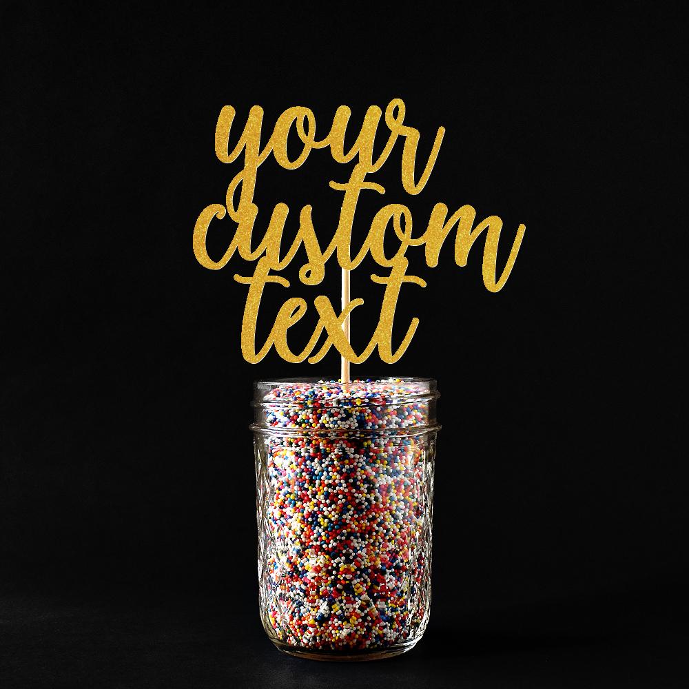 Custom Cake Topper – Paper Sonata